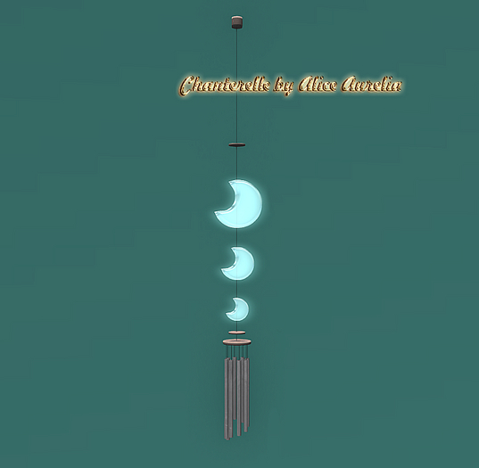 Second Life Marketplace - 10. LAGOM - GlassMoon [Wind Chimes Blue]